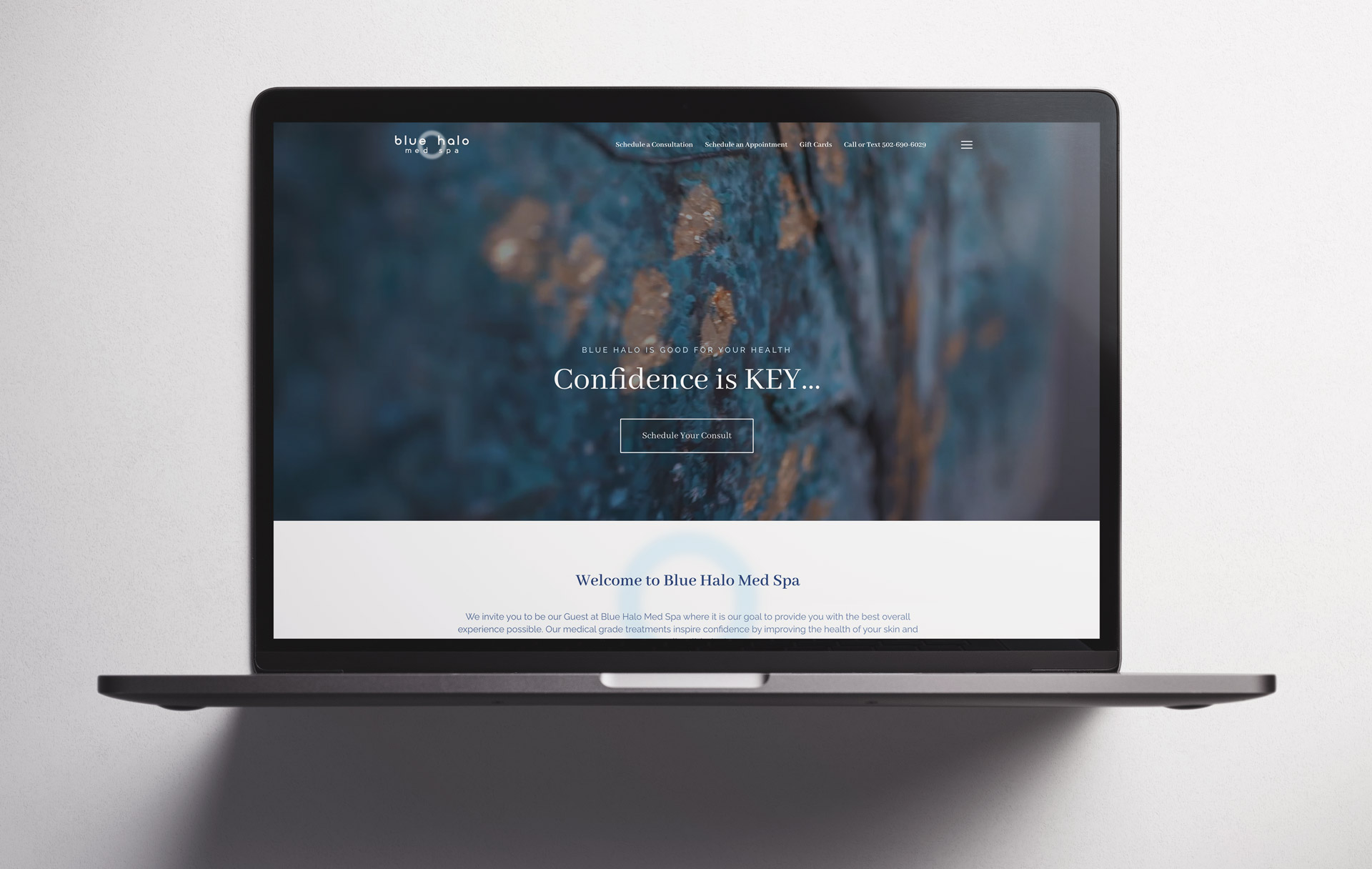 Blue Halo Med Spa Website Redesign